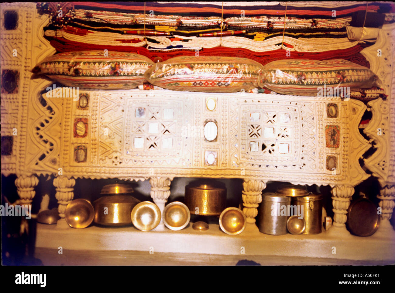 Rahari mudwork at Nakhtrana in Gujarat India Stock Photo - Alamy
