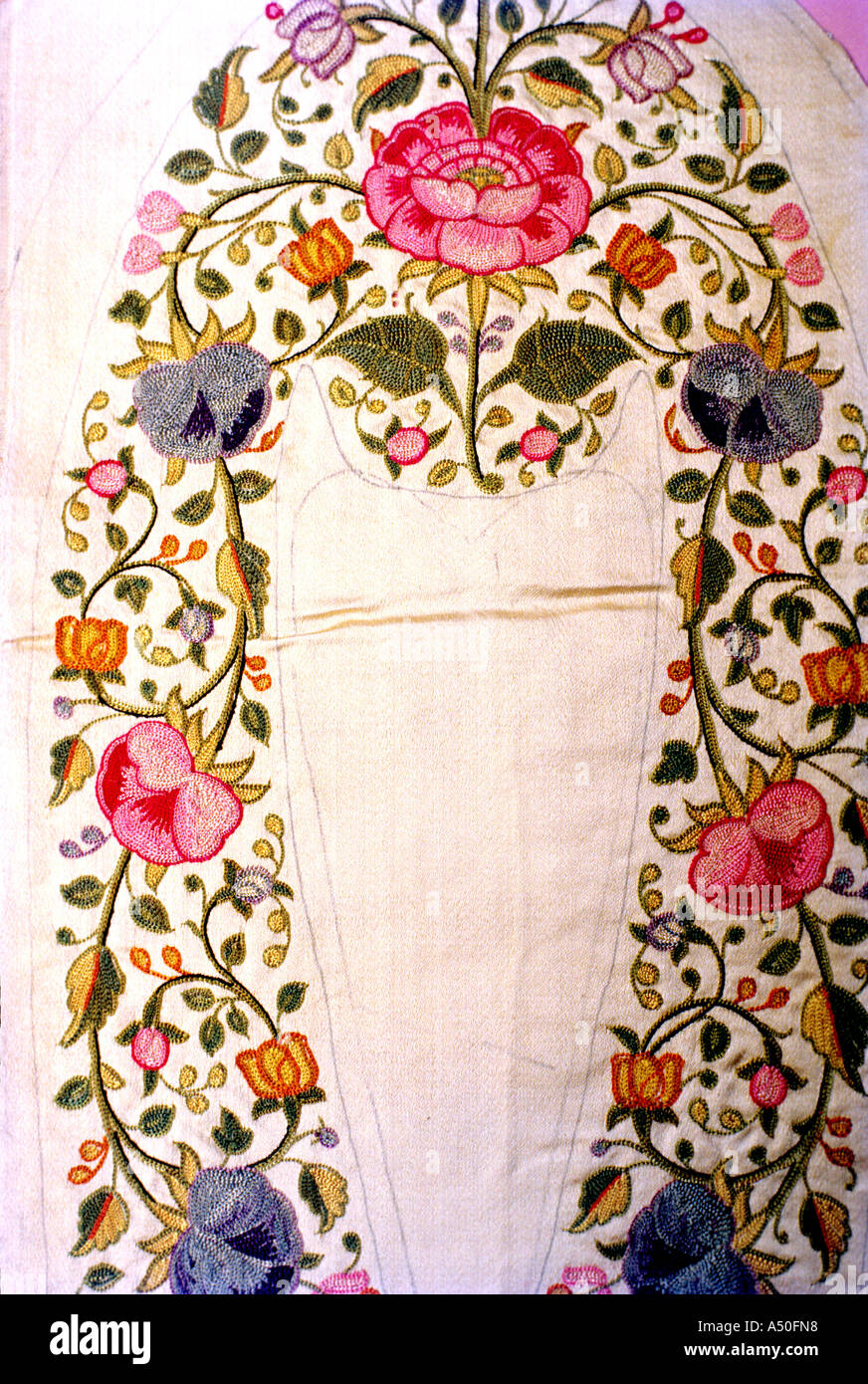 Handicrafts of India a view of embroidery in India Stock Photo - Alamy