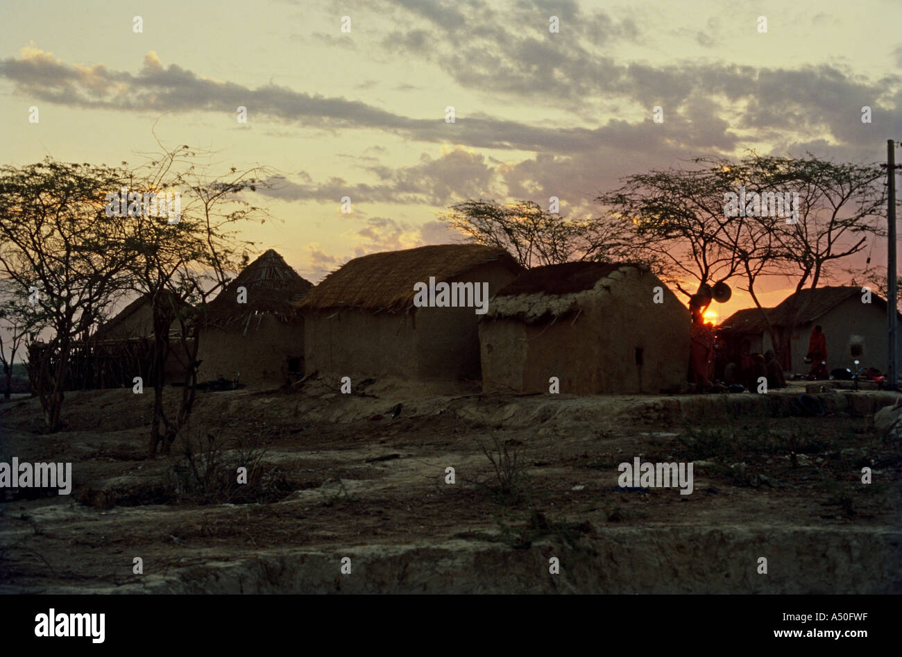 Sunset from Kutch in Gujarat India Stock Photo - Alamy