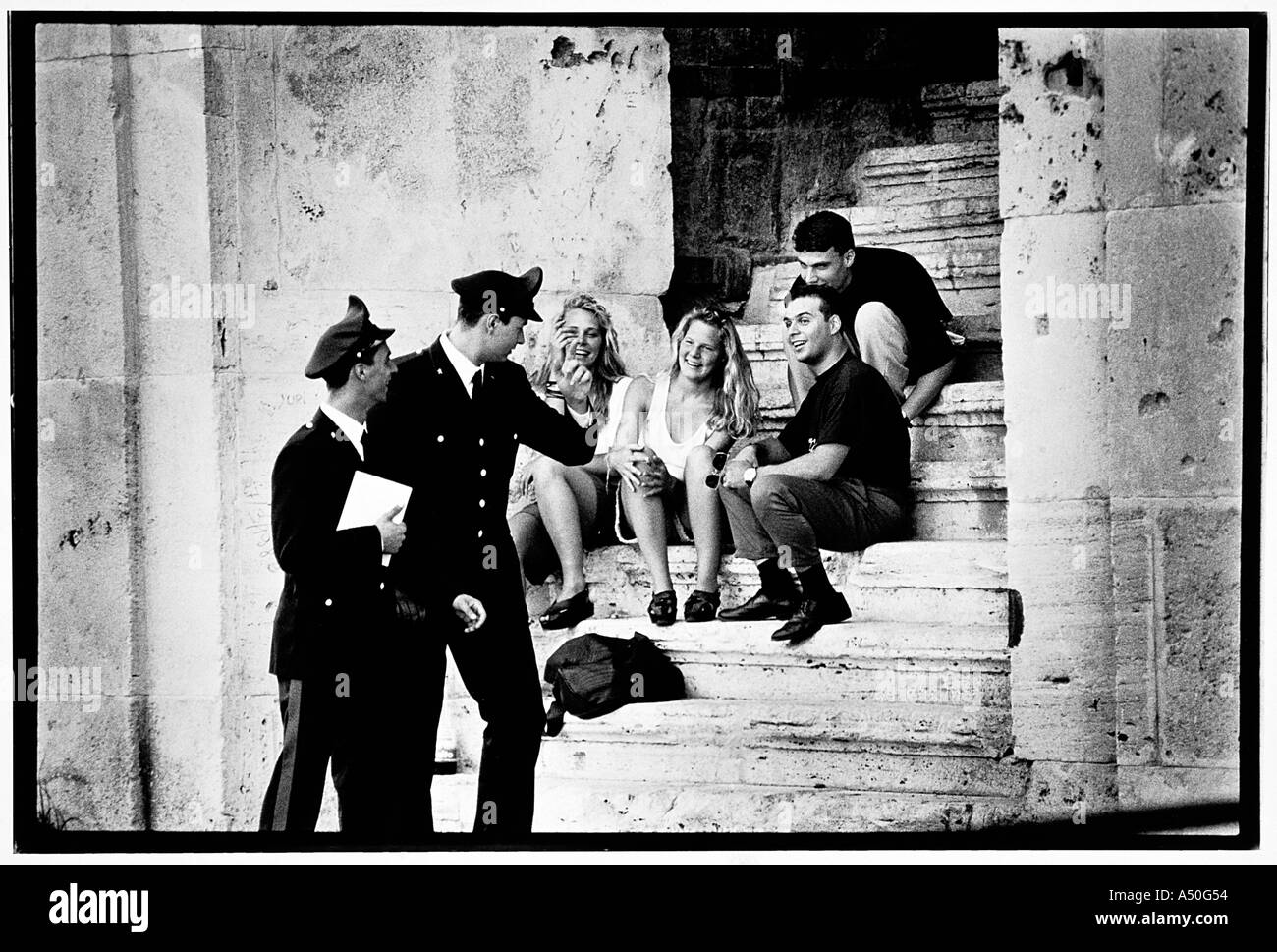 Black and white italian people hi-res stock photography and images - Alamy