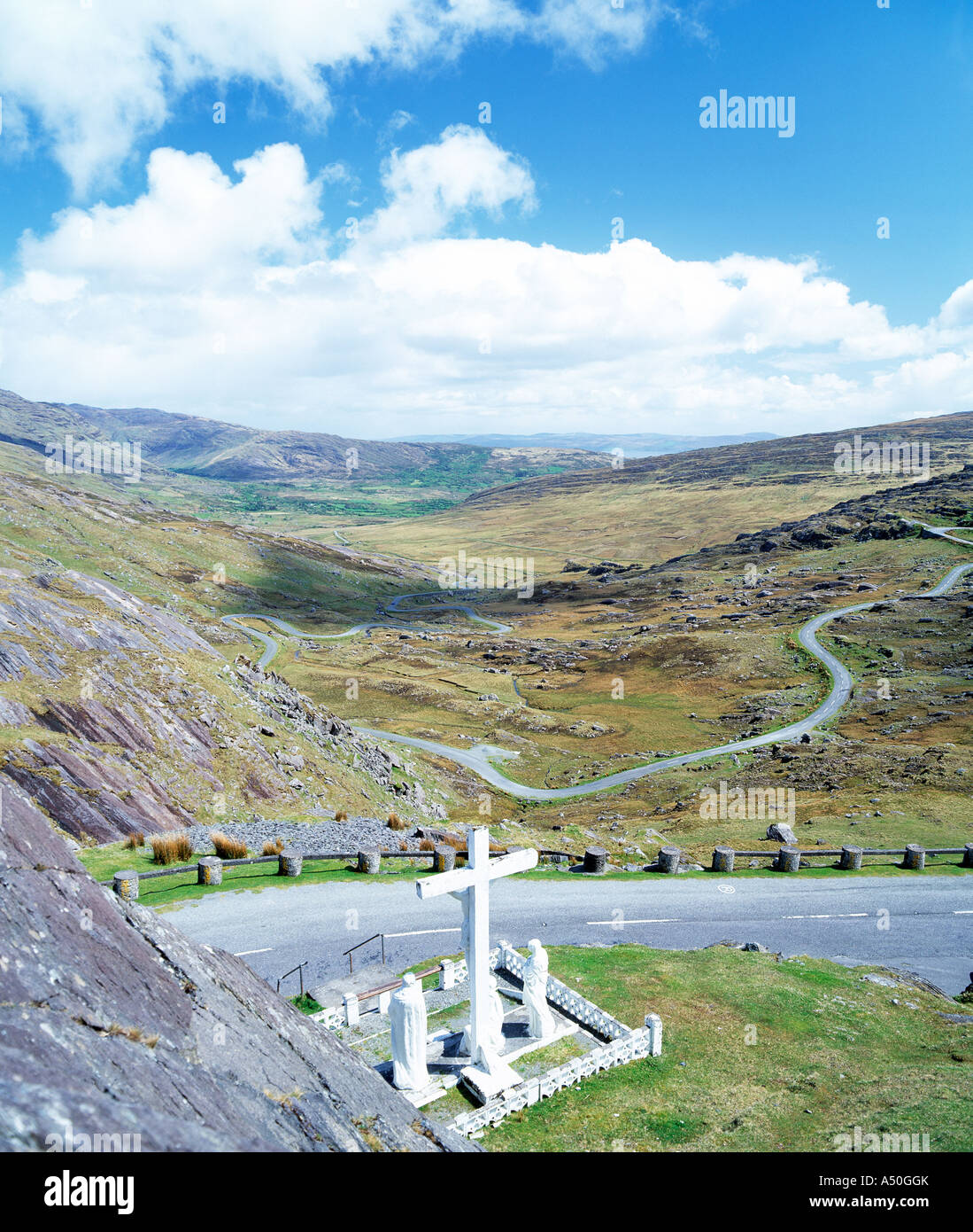 ireland, county cork, beara peninsula, tim healy pass, caha mountain ...