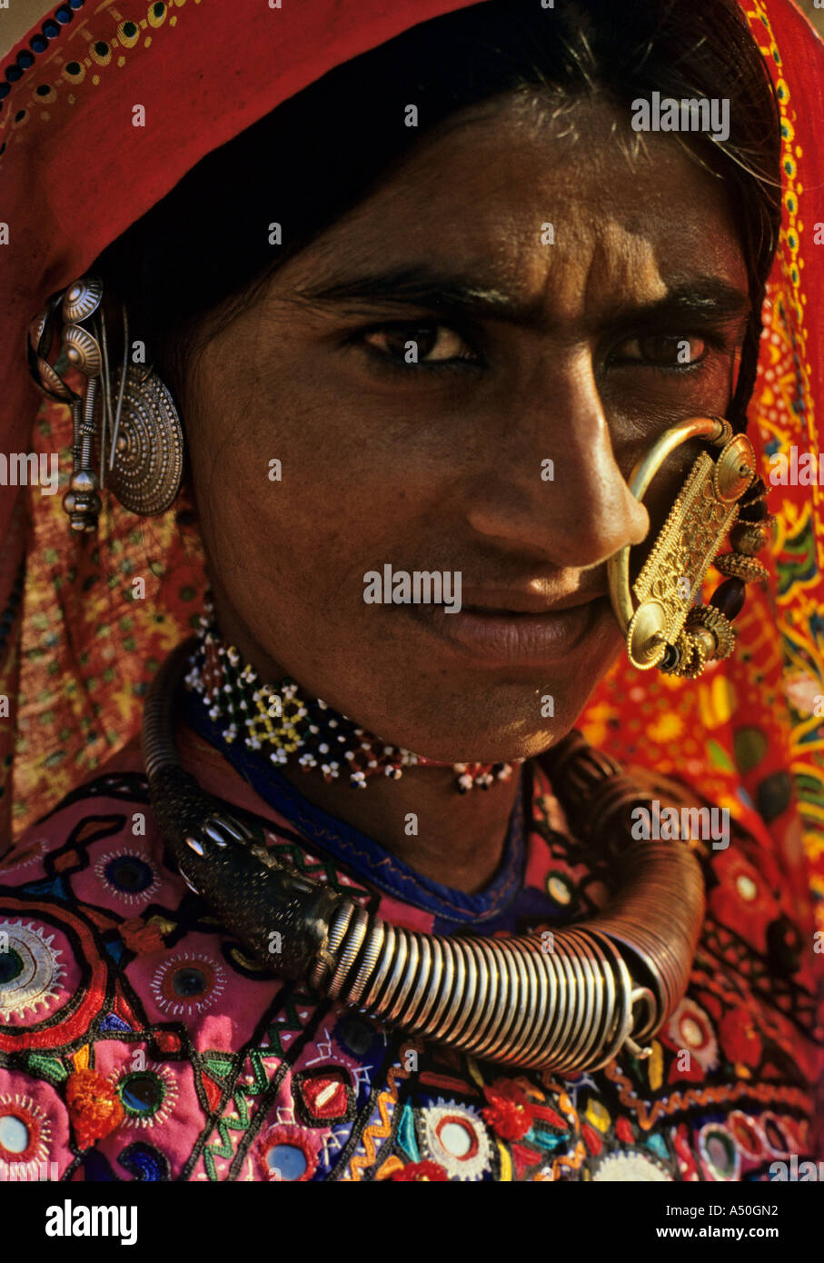 Local woman Gujarat India Stock Photo - Alamy