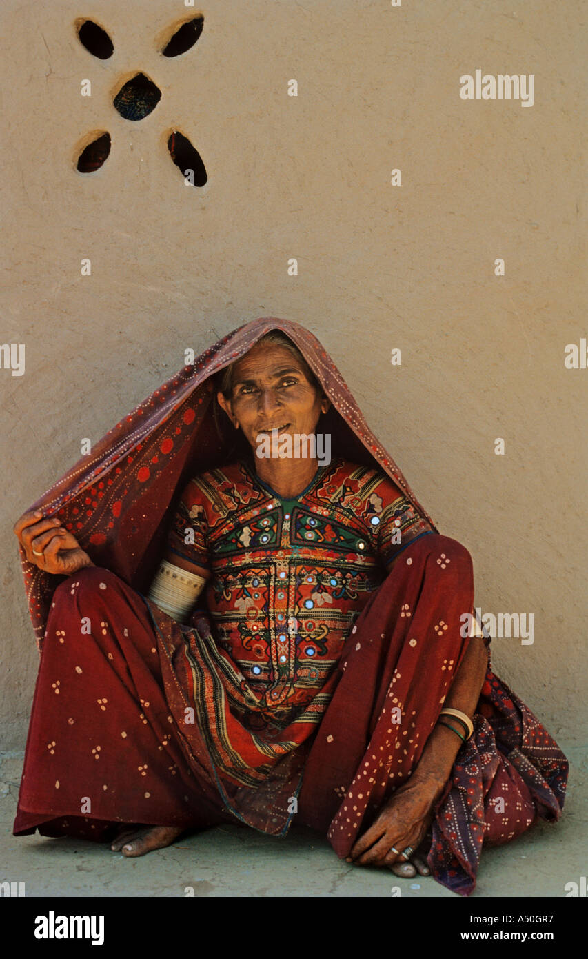 Local woman at Kutch in Gujarat India Stock Photo - Alamy