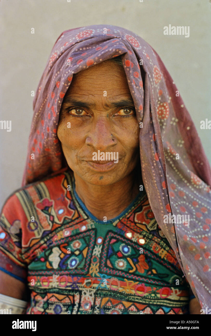 Local woman at Kutch in Gujarat India Stock Photo - Alamy