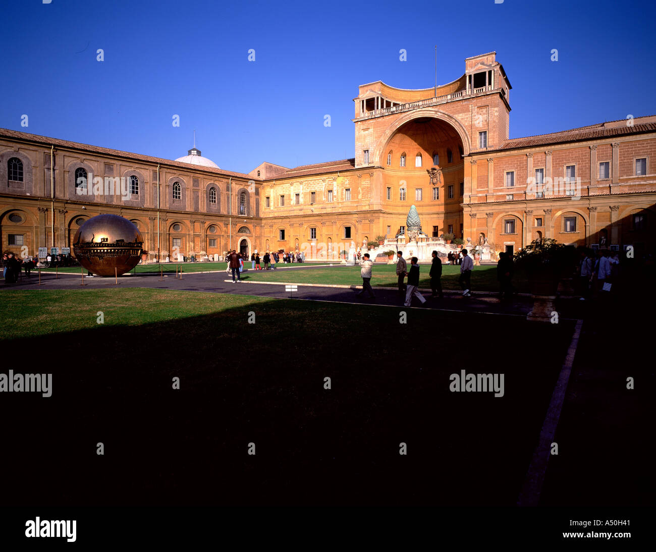 Rome Italy ,Cortile della Pigna ,Vatican Stock Photo - Alamy