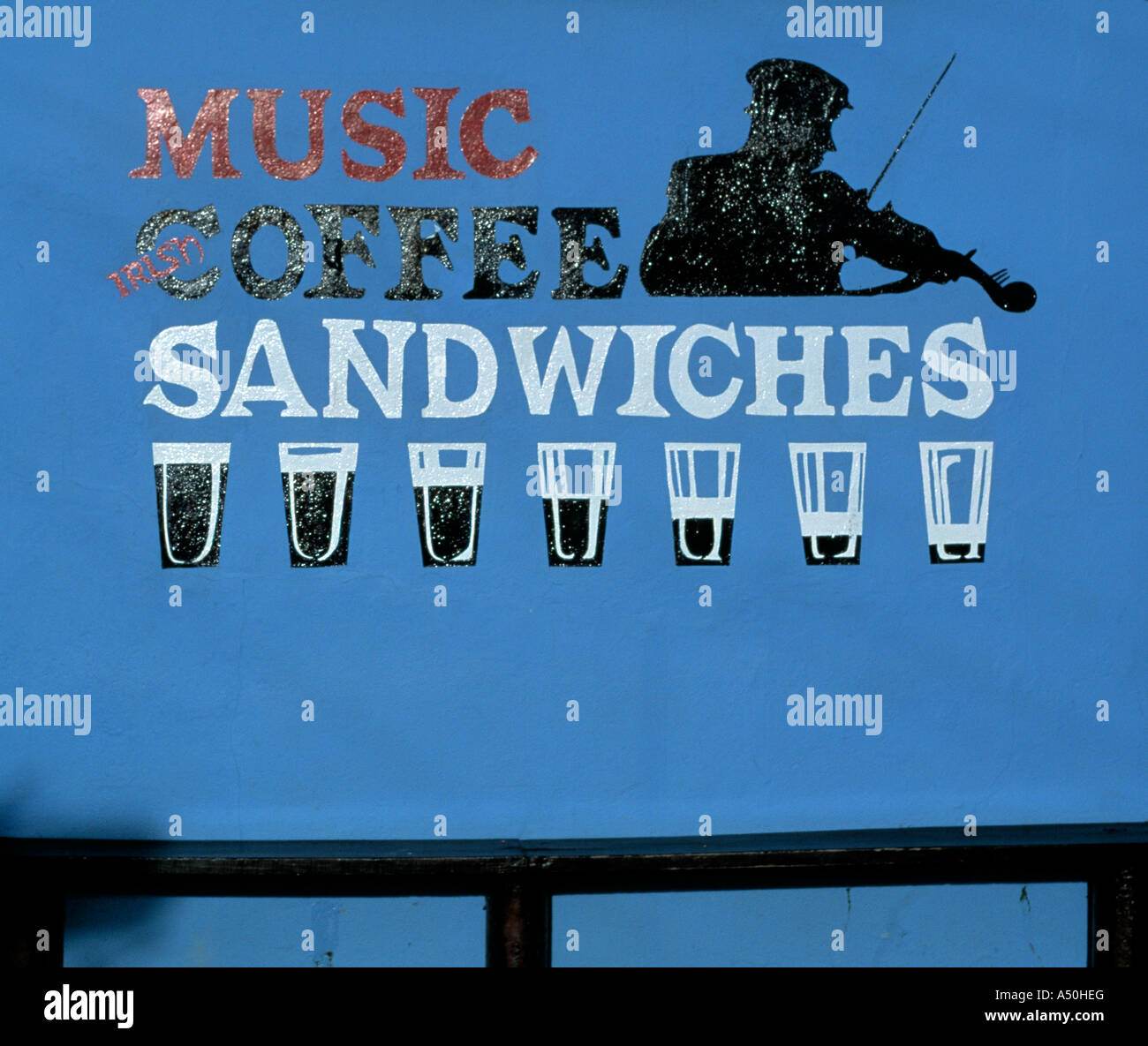 pub bar in an irish rural village Stock Photo - Alamy