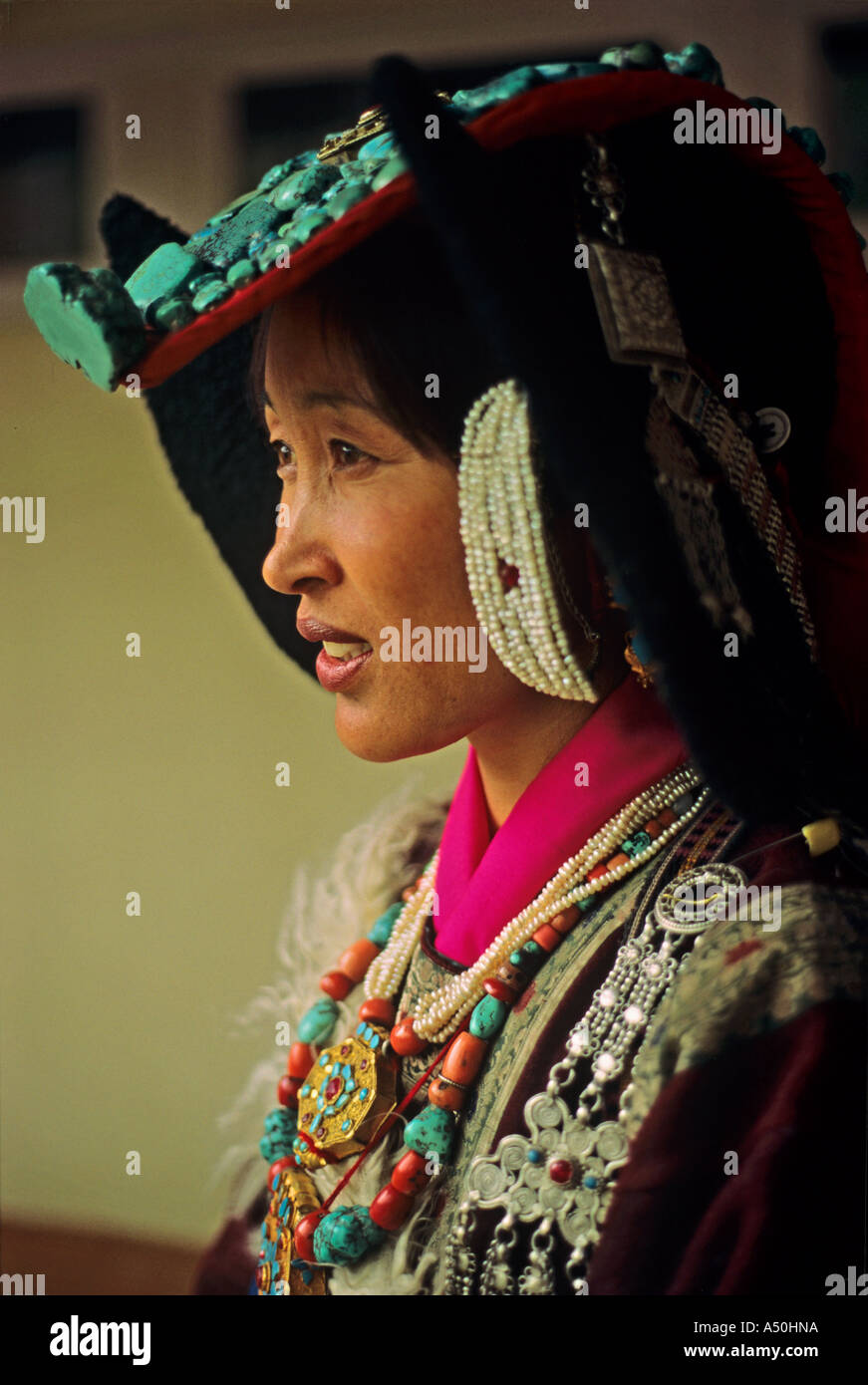 Ladakhi woman at Jammu Kashmir In Stock Photo - Alamy