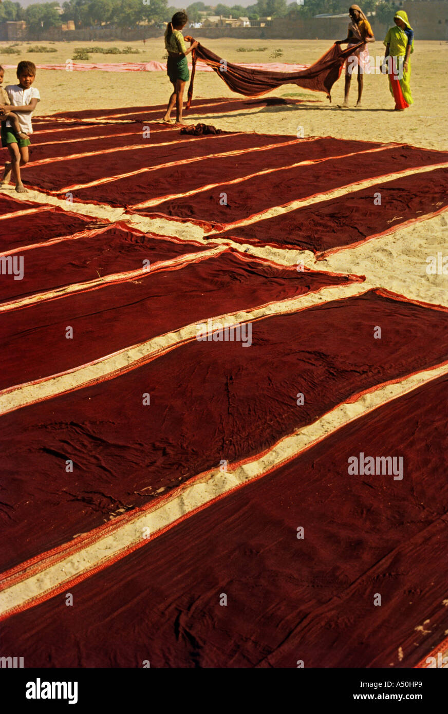 People drying the clothes near Sabarmati Stock Photo - Alamy