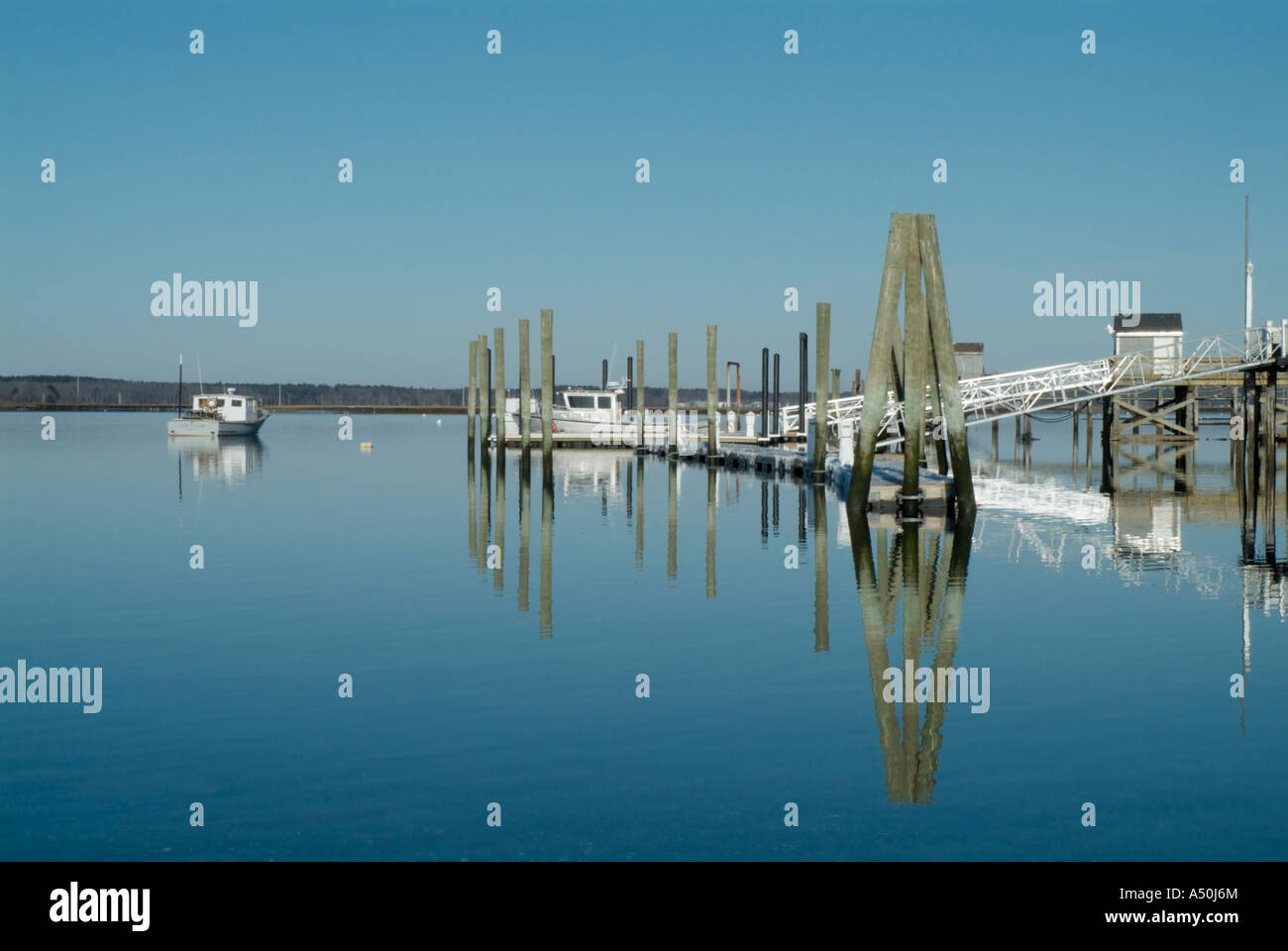 Hampton Harbor in New Hampshire USA which is part of the New England ...