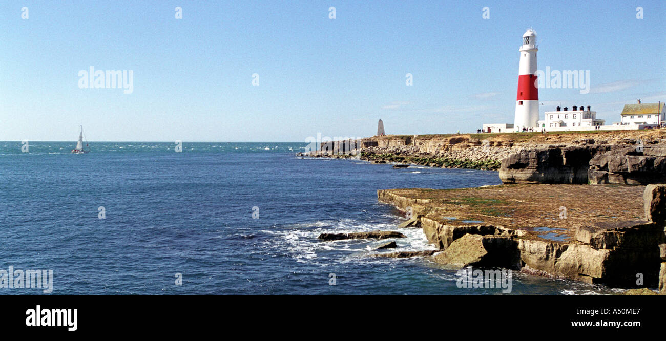 Portland Lighthouse in Portland Dorset Britain UK Stock Photo - Alamy