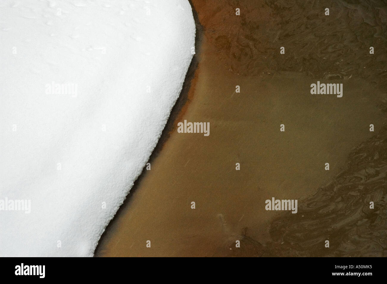 Snow bank with river hi-res stock photography and images - Alamy