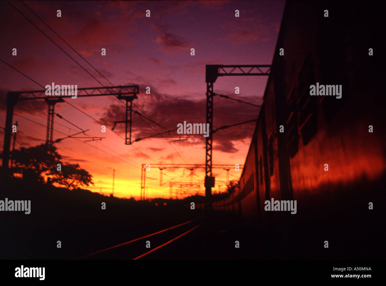 Train poles hi-res stock photography and images - Alamy