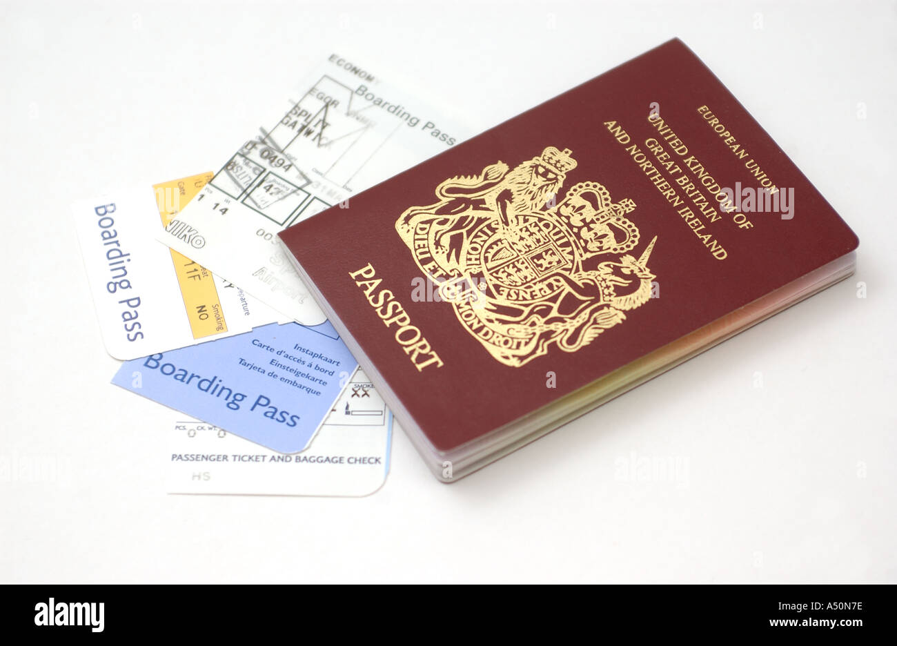 Airline boarding pass hi-res stock photography and images - Alamy