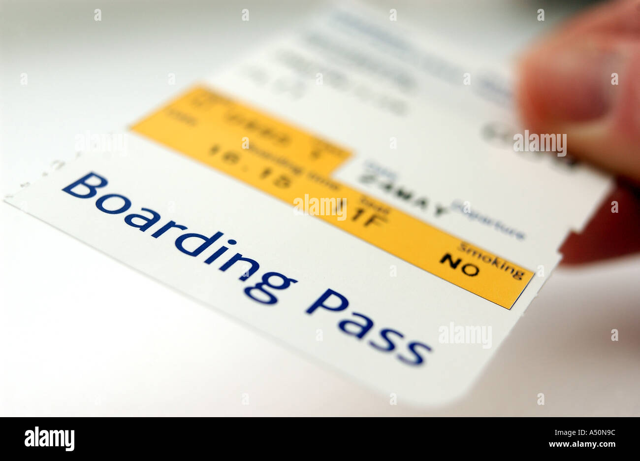 Airline boarding pass Stock Photo - Alamy