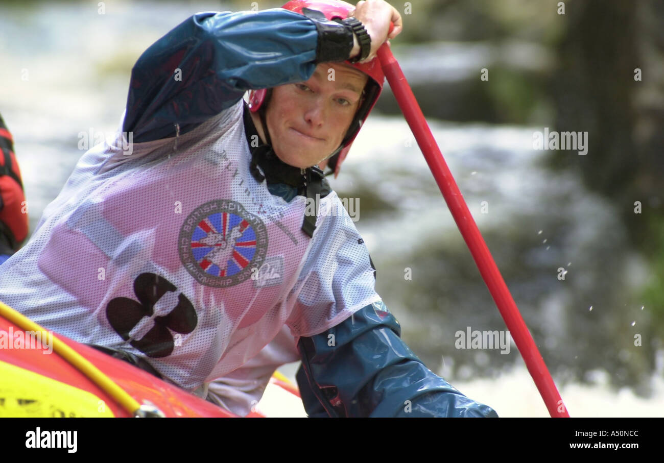 whitewater rafting extreme watersports Stock Photo - Alamy