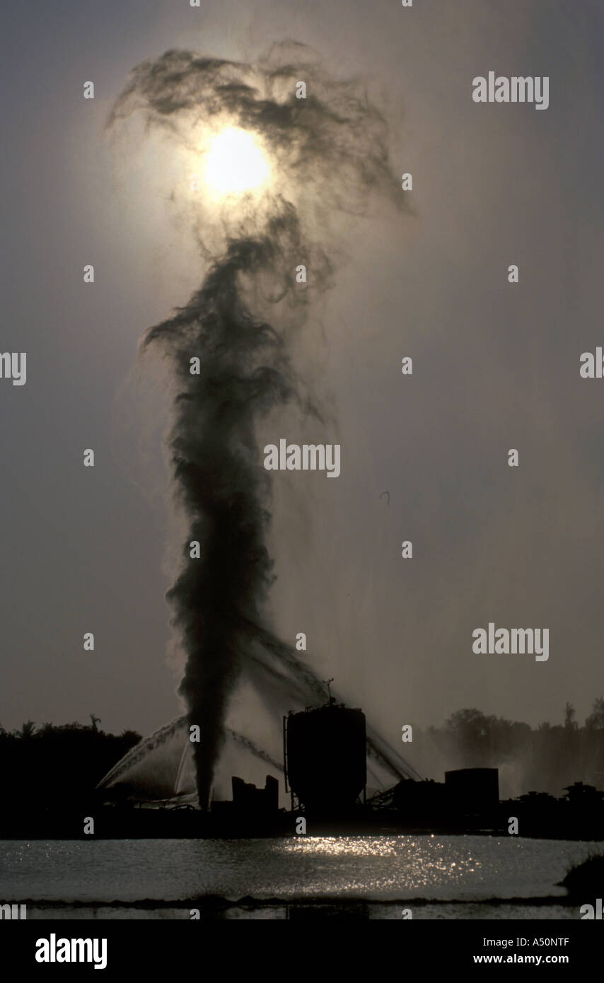 ONGC Oil Rig Amalapuram Stock Photo - Alamy