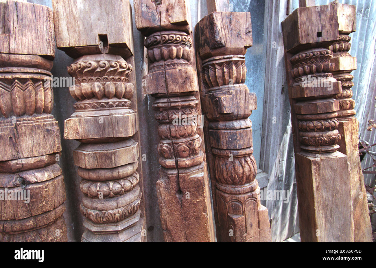 Traditional wood carvings Kathmandu Stock Photo - Alamy