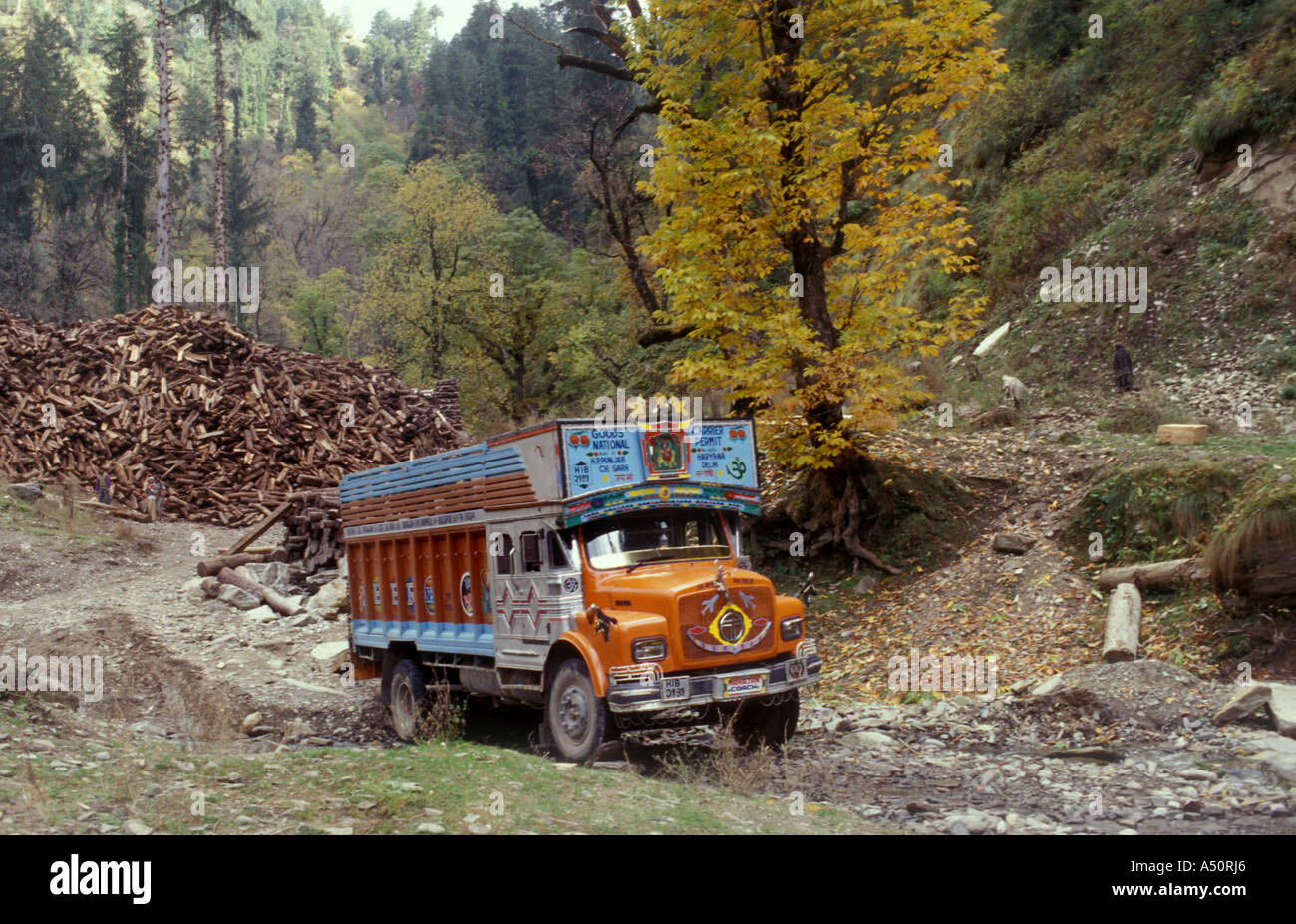 Truck being loaded HP Stock Photo - Alamy