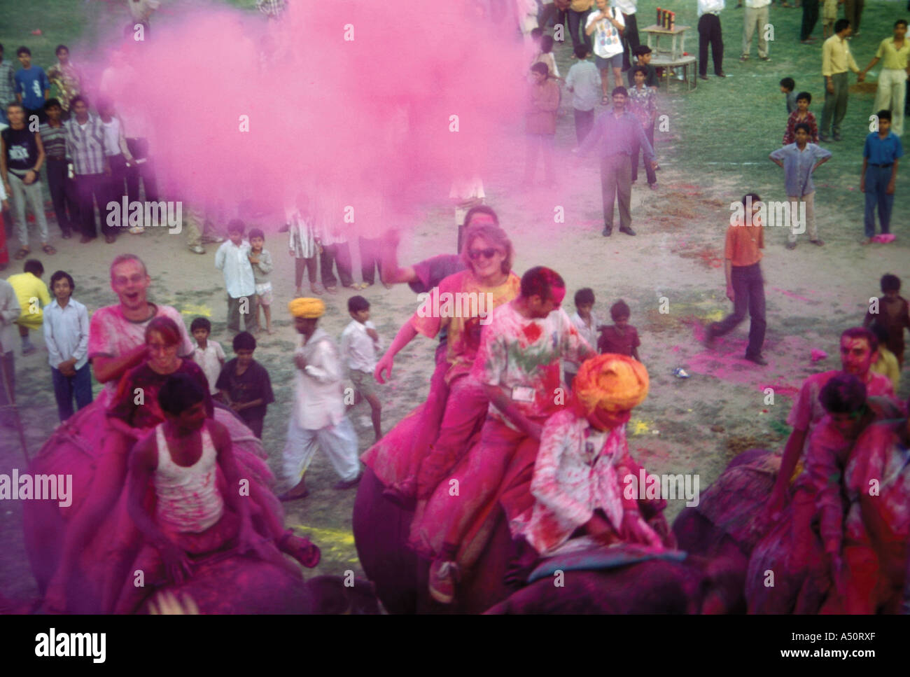 Holi Jaipur Rajasthan India Stock Photo - Alamy