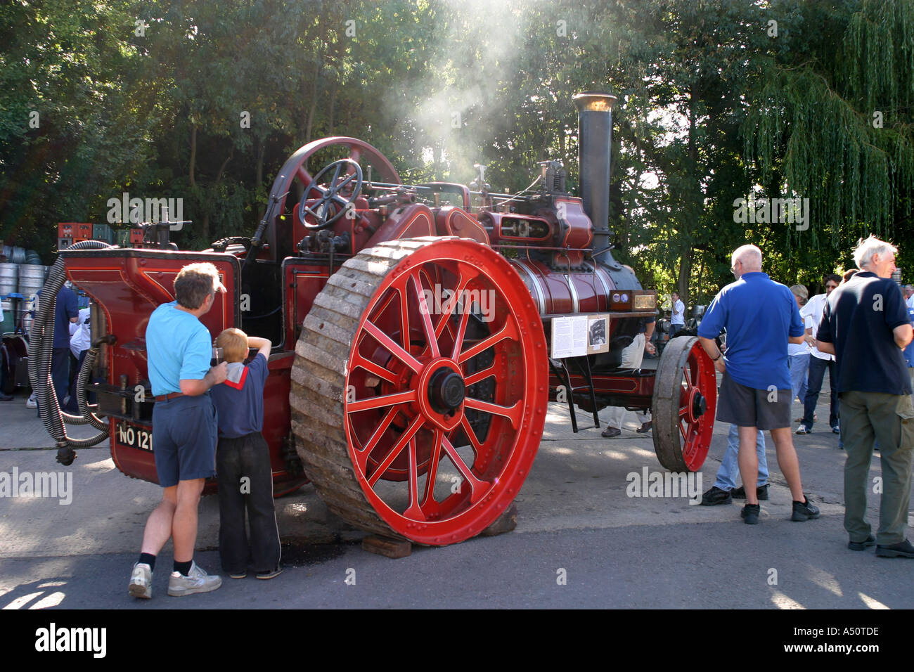 Traction engine at brewery open day Stock Photo - Alamy