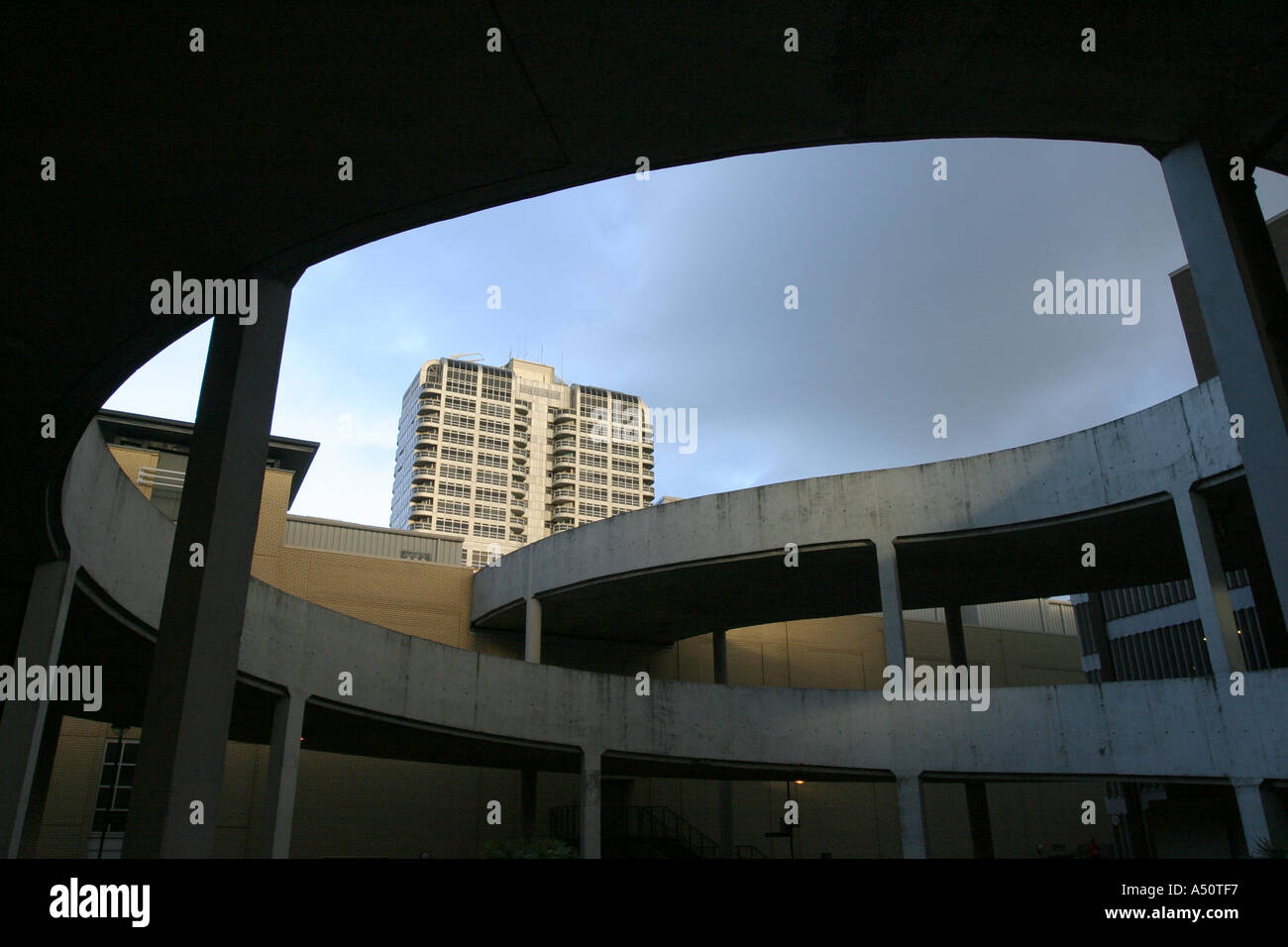 Spiral concrete ramp and David John Murray building in Swindon ...