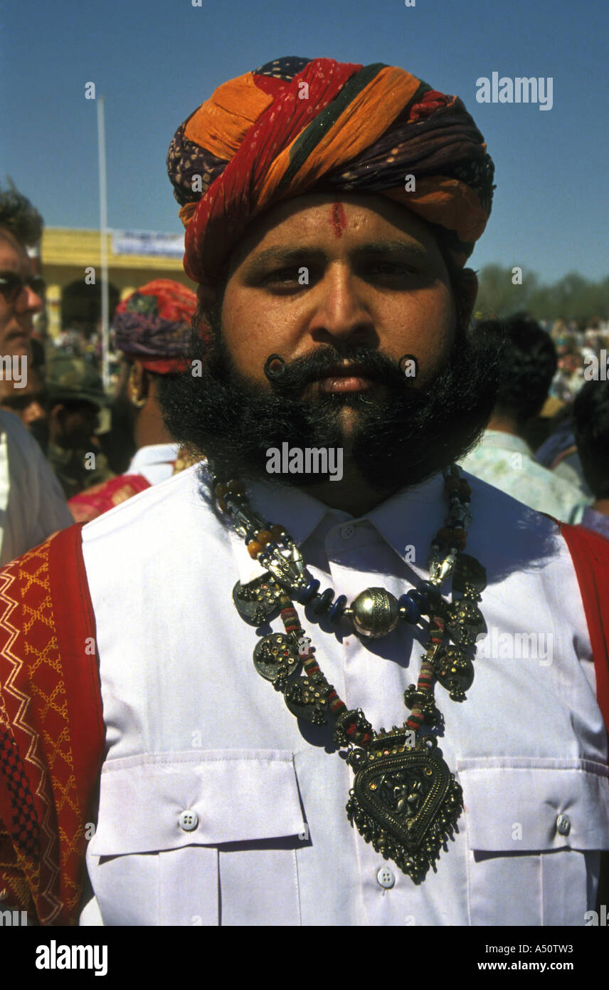 Local man Desert festival Rajasthan India Stock Photo - Alamy