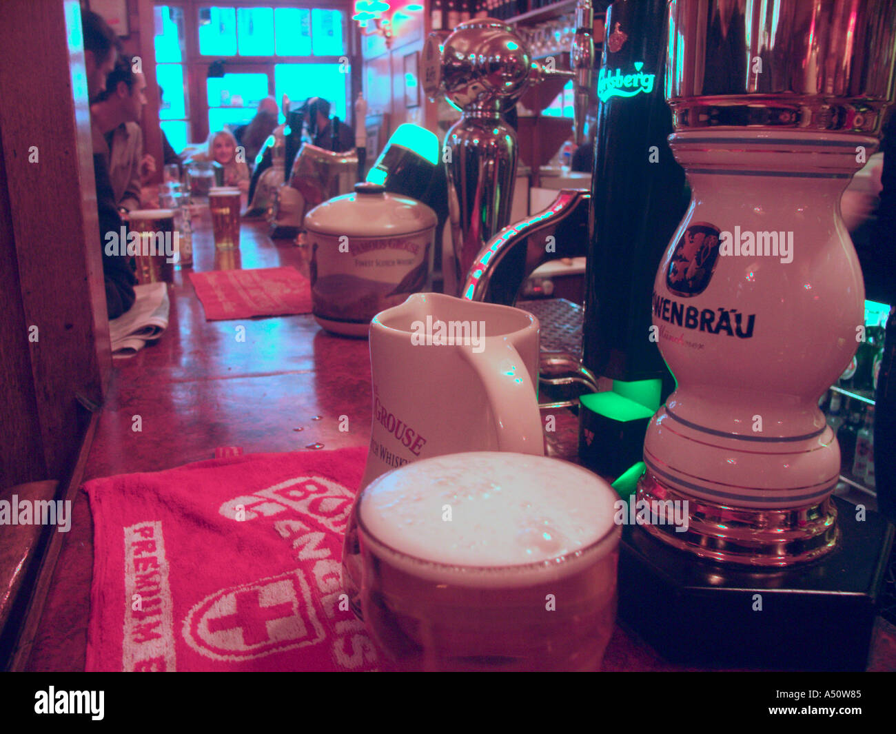 Coach and Horses pub interior Soho London England Stock Photo - Alamy