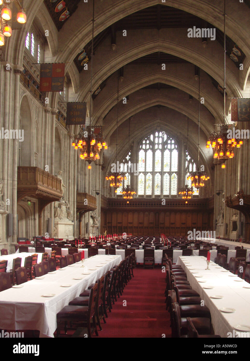 Interior banqueting hall Guildhall City of London Stock Photo - Alamy