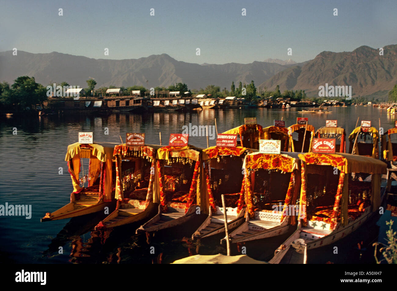 Shikara at Dal lake Stock Photo - Alamy