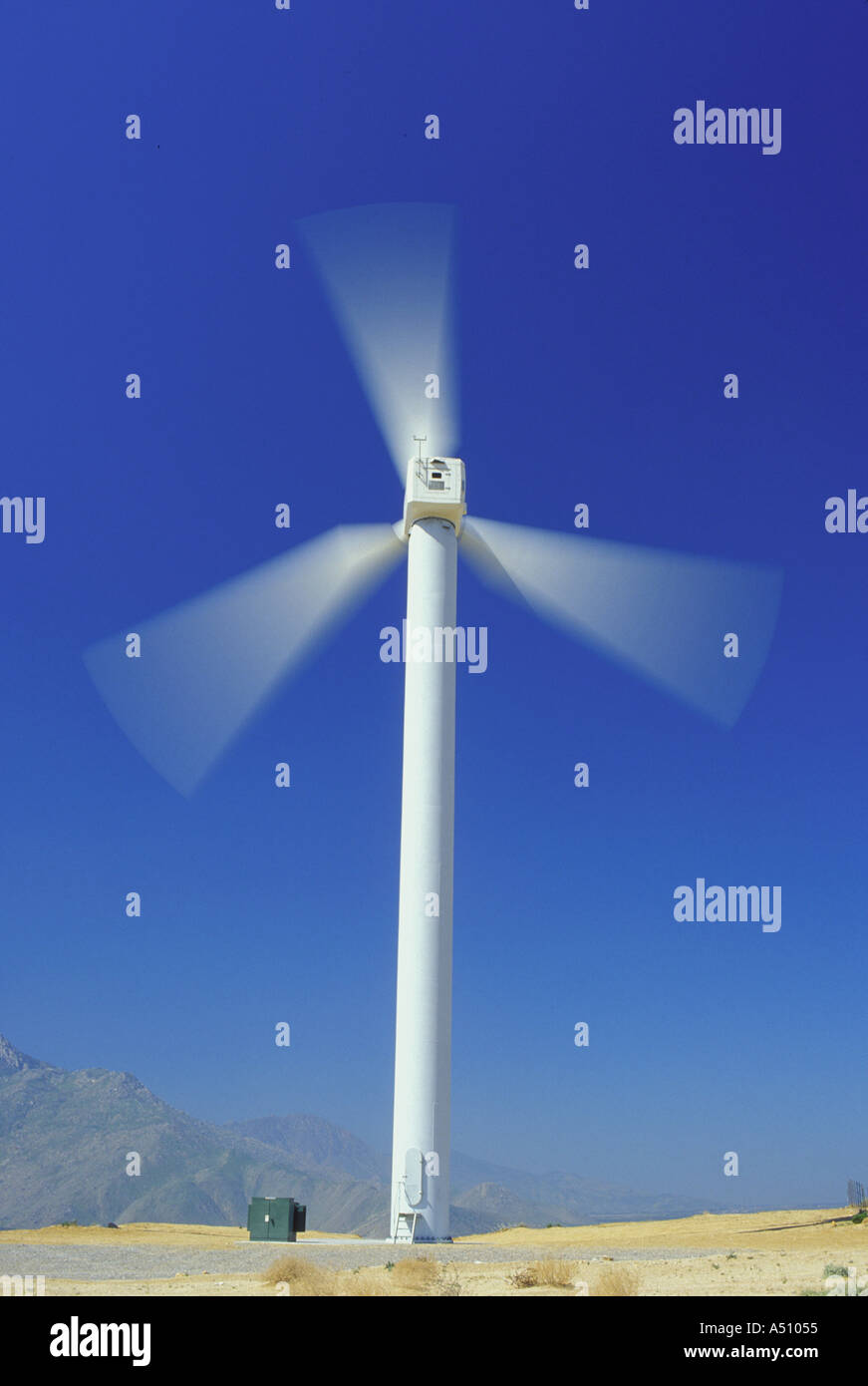 Wind energy generator California USA Stock Photo - Alamy