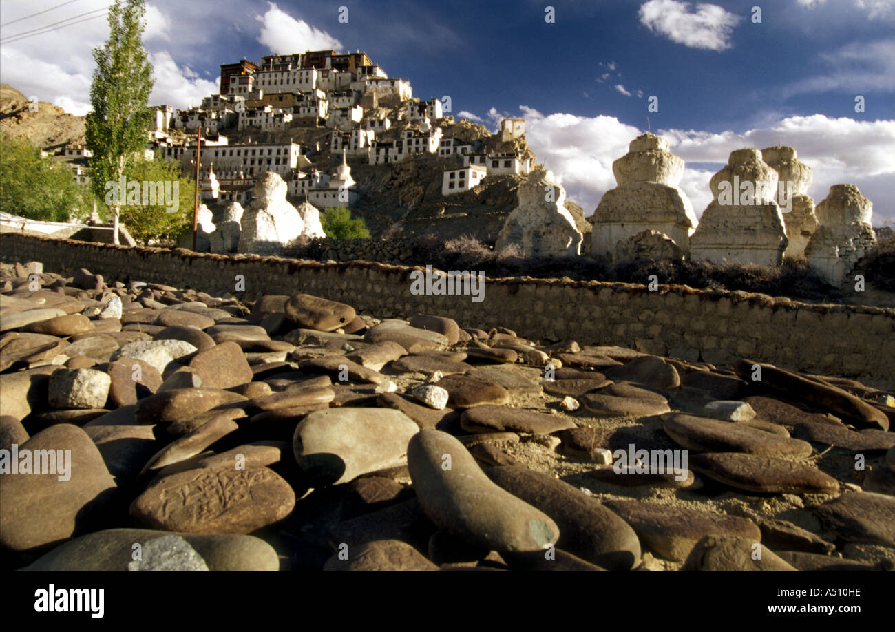 Thikse monastery Ladakh Jammu Kashmir India Stock Photo - Alamy