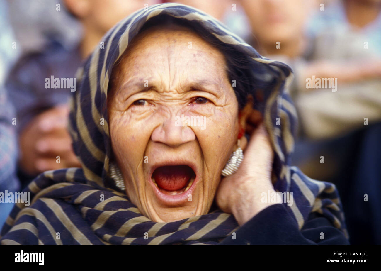 Local woman of Ladakh Jammu Kashmir India Stock Photo - Alamy