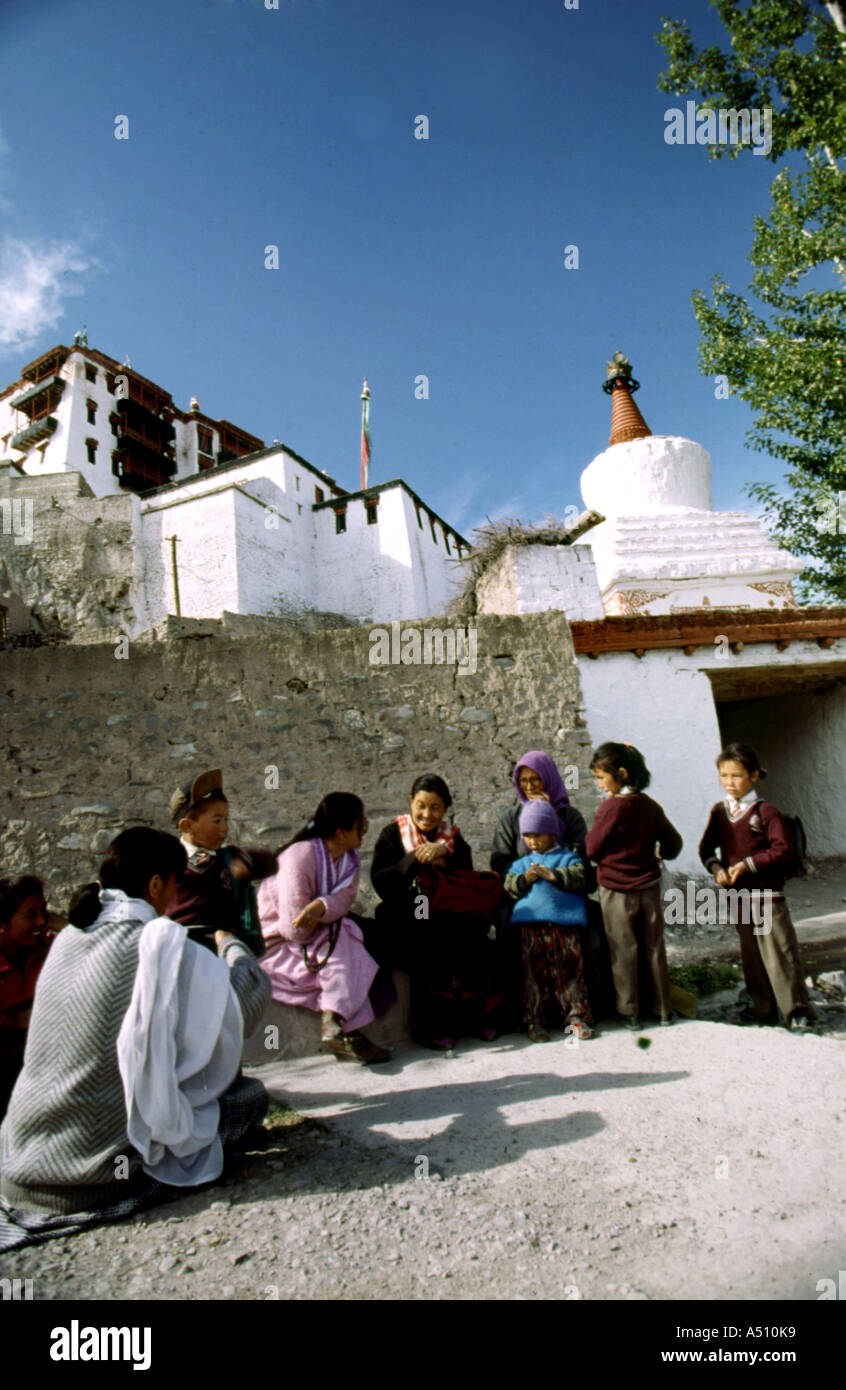 Tourists with Local People Stock Photo - Alamy
