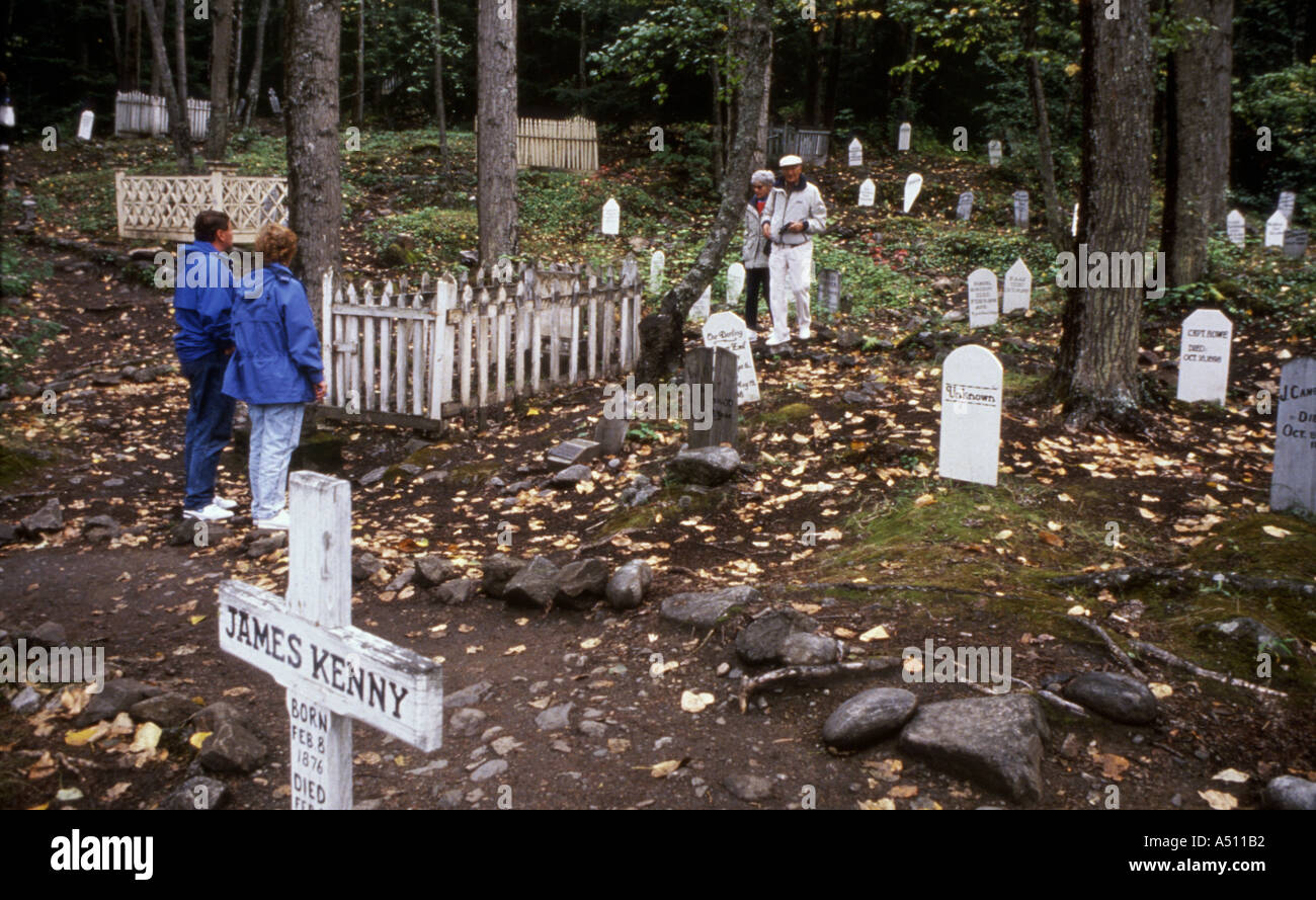 Gold Rush era cemetery Skagway Alaska Stock Photo - Alamy
