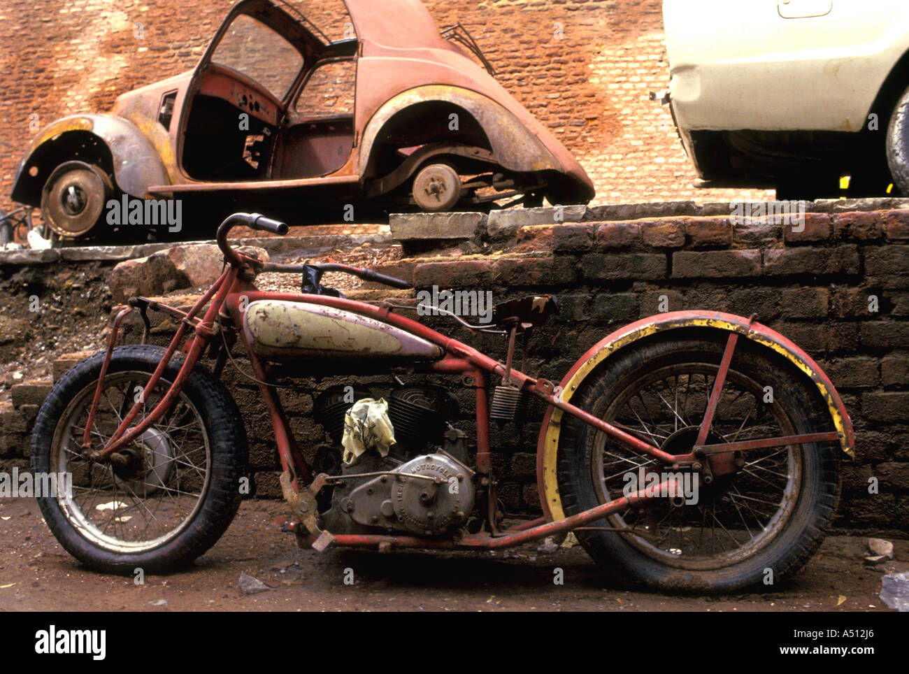 Vintage Bikes New Delhi India Stock Photo - Alamy
