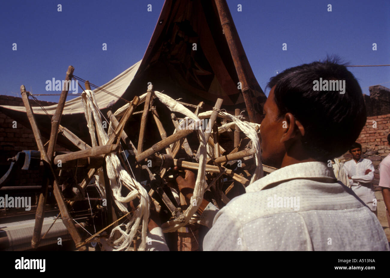 Handloom workers hi-res stock photography and images - Alamy