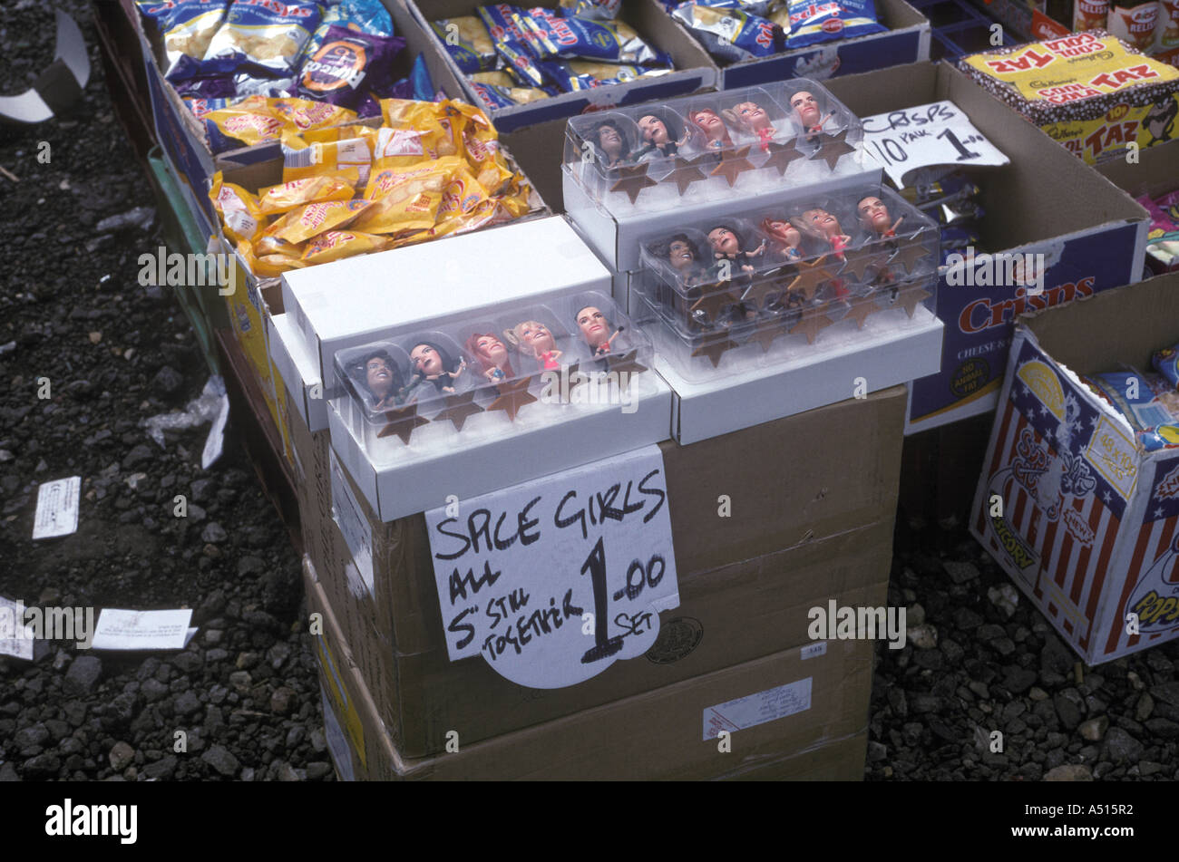 Spice girls merchandise being sold at a reduced price at Hackney Wick ...