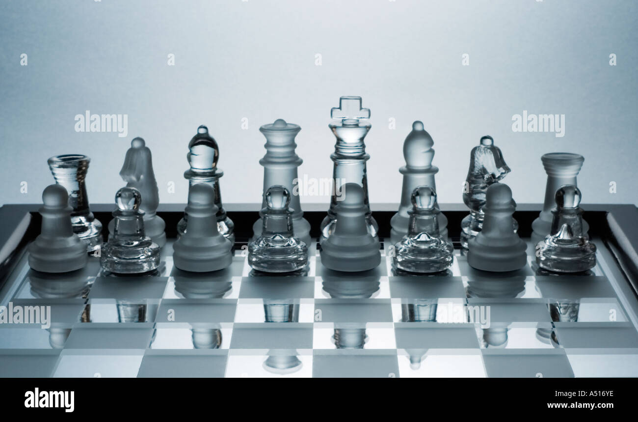 Glass Chess Set Wallpaper