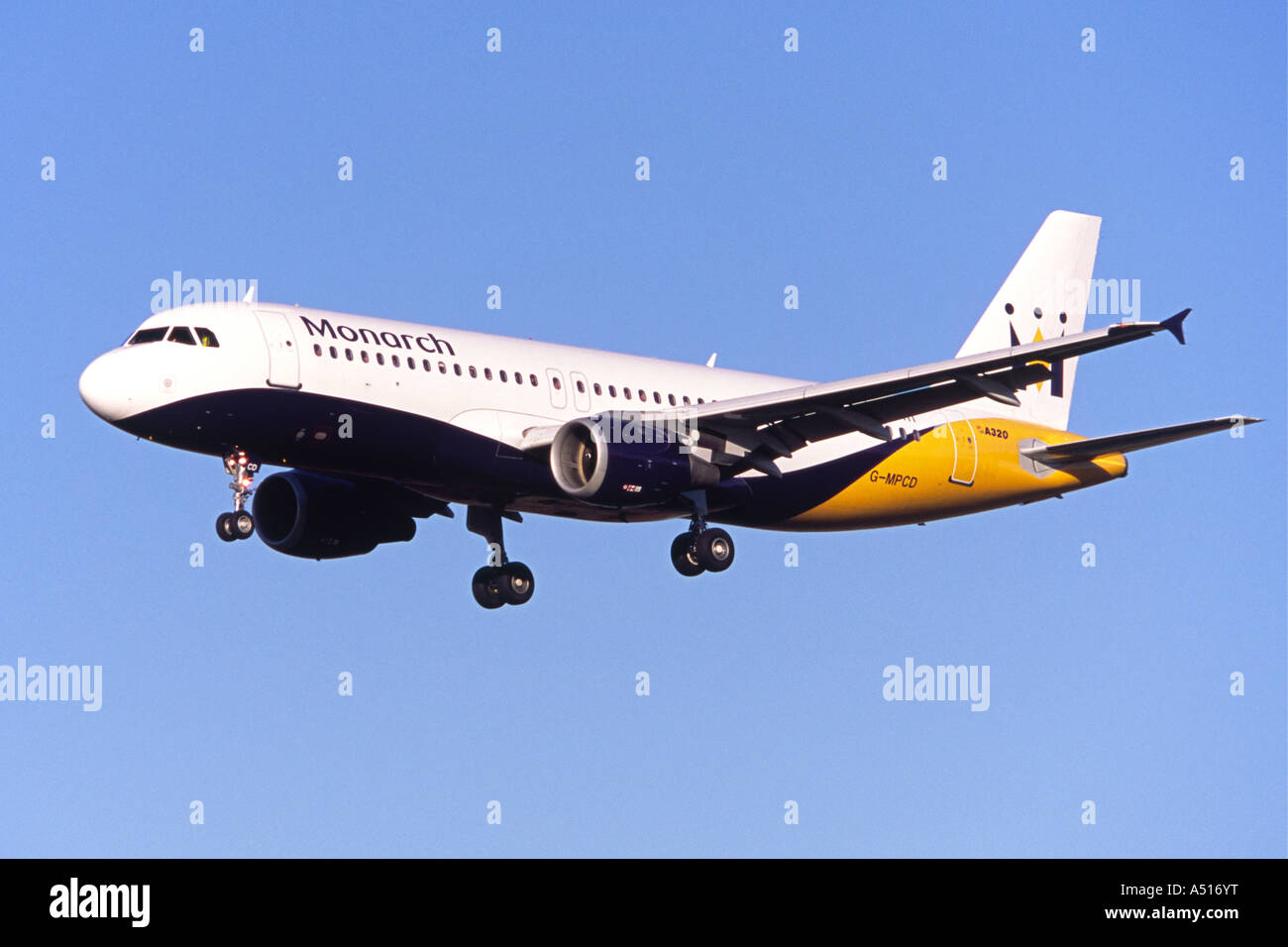 Monarch Airbus A320 Landing High Resolution Stock Photography and ...