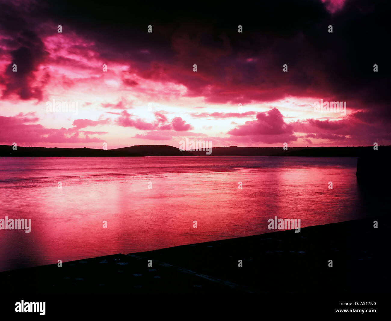 Sunrise over the camel estuary padstow Cornwall Padstein Rick Stein ...