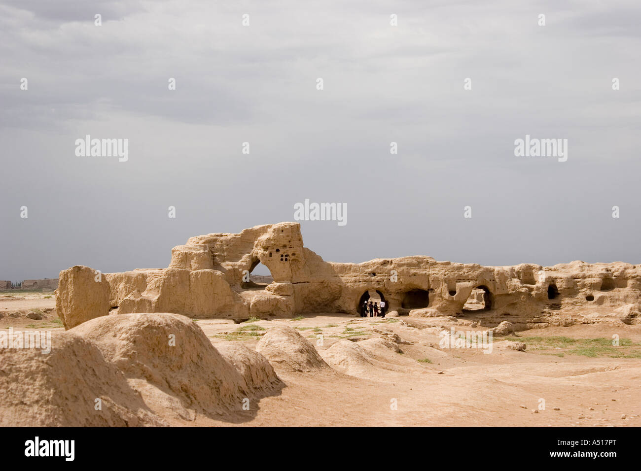 Ruined City of Gaochang near Turpan Xinjiang Province China Stock Photo ...
