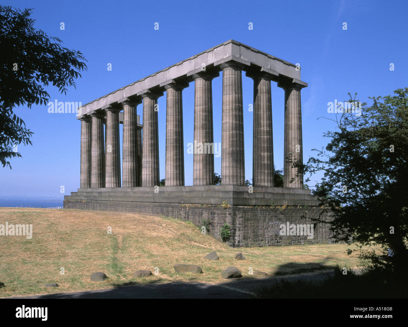 The columns of the incomplete national monument 1822 on the top of ...