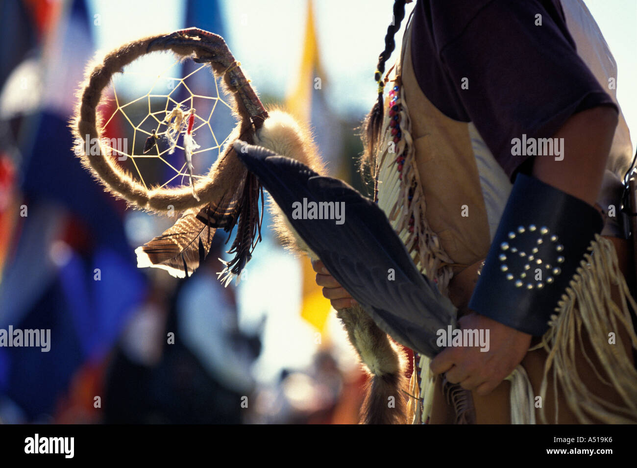 Ceremonial costume worn during a Ute Nation PowWow Stock Photo - Alamy