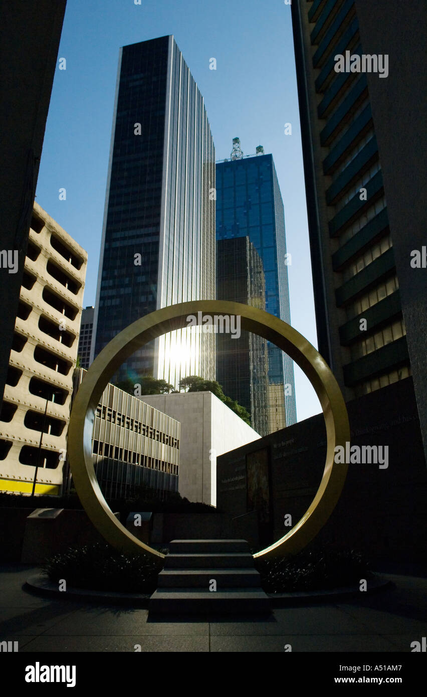 Skyscrapers Dallas Texas Thanksgiving Square Stock Photo - Alamy
