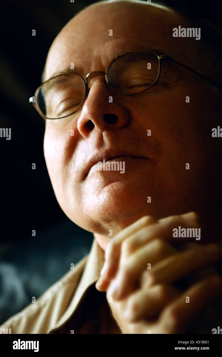Man deep in thought Stock Photo - Alamy