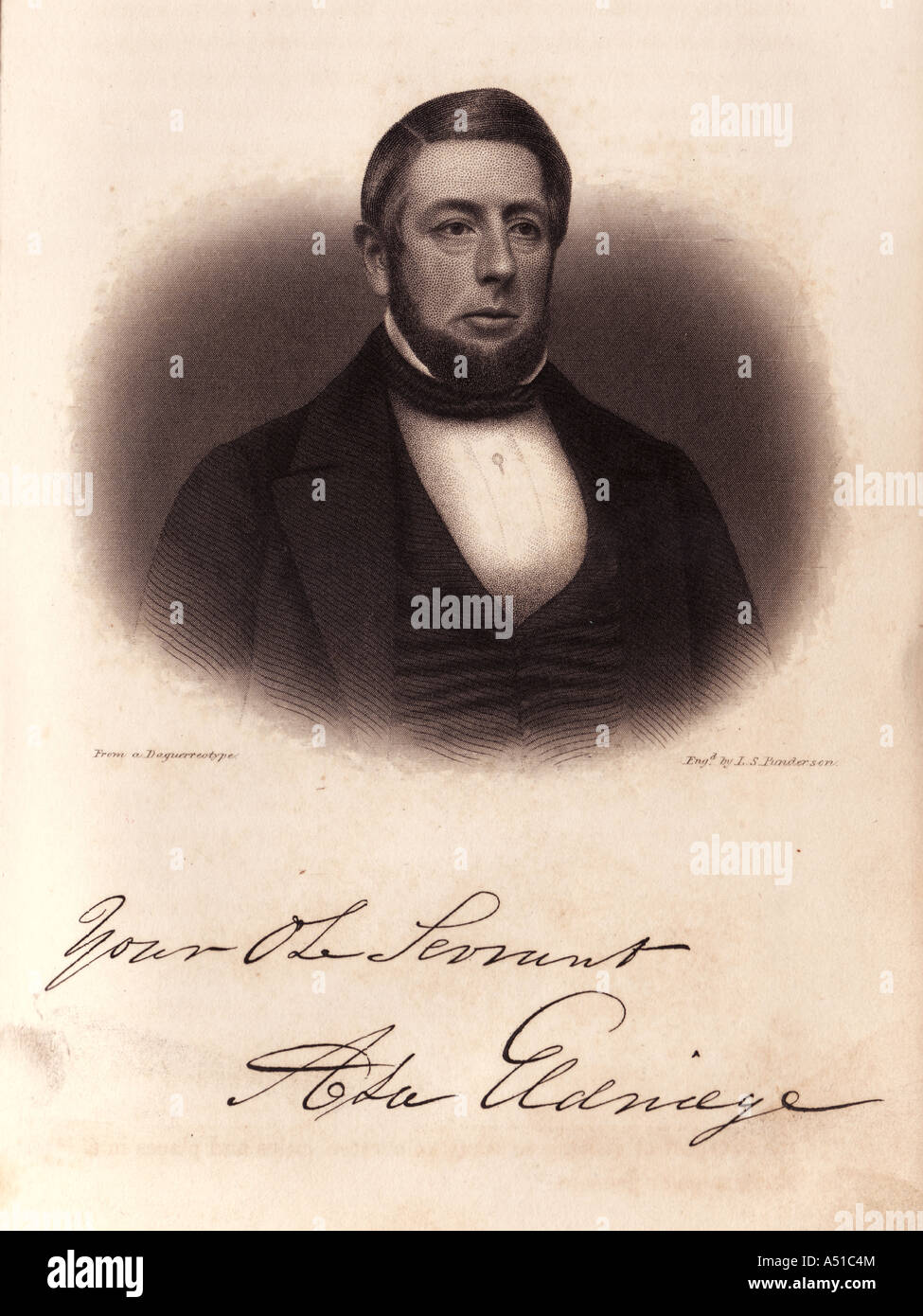 Asa Eldridge, portrait. Captain of the well known clipper ship Red ...