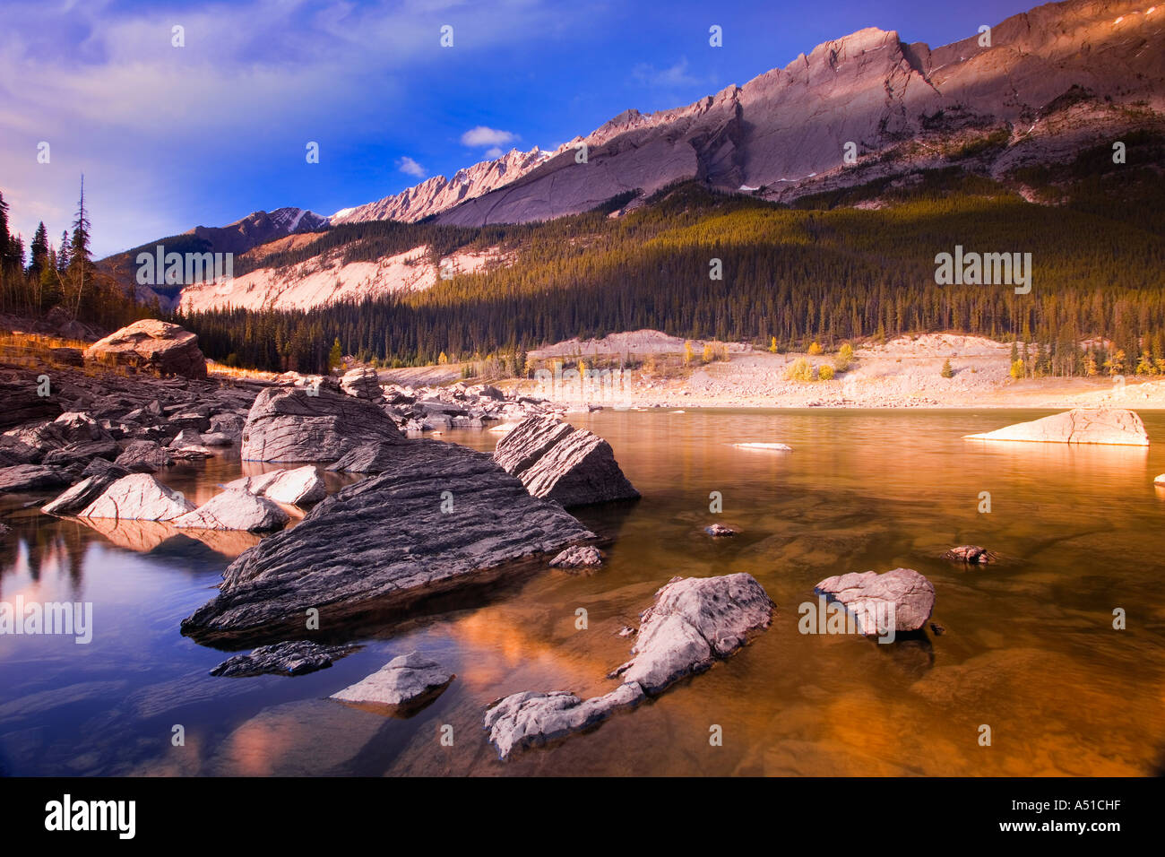 Scenic mountain lake, Jasper National Park, Jasper, Alberta, Canada ...