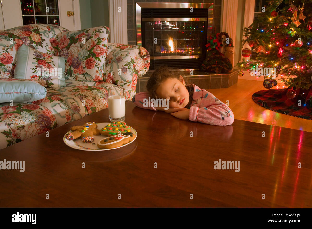 Waiting for Santa Stock Photo - Alamy