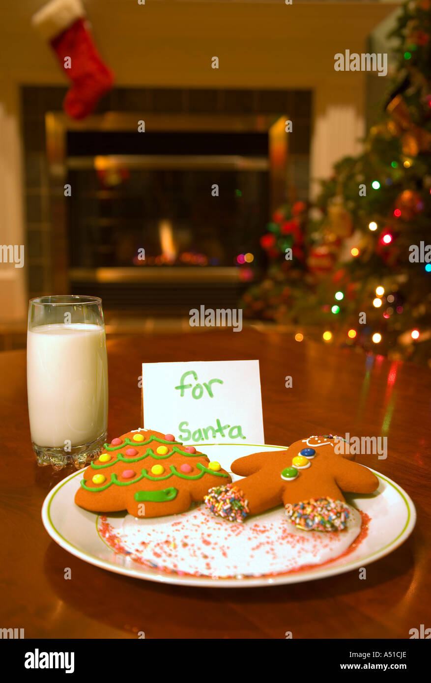 Cookies for Santa Claus Stock Photo - Alamy