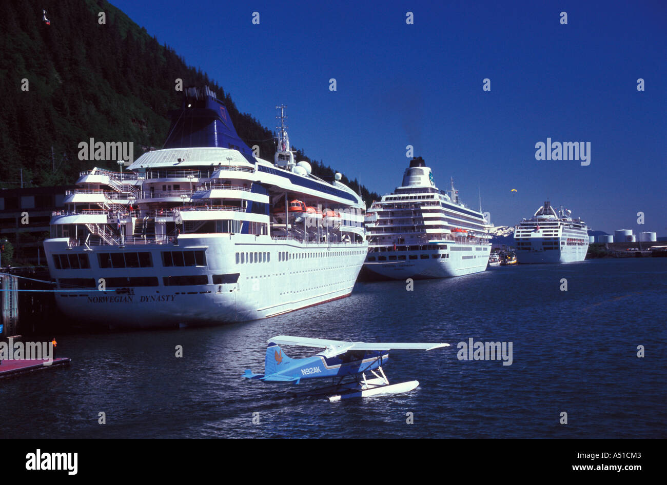 Cruise ship dock Juneau Alaska Stock Photo - Alamy